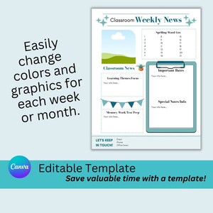 Editable Meet the Teacher Template Canva, Classroom Template, Teacher ...