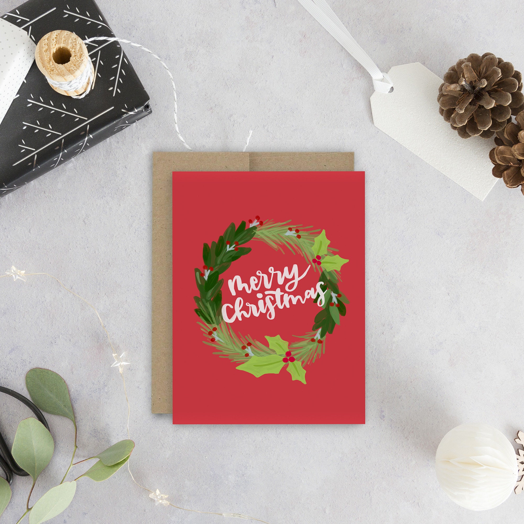 Colourful Holiday Card Set, Pack of 5 or 10, Christmas Cards Boxed Set ...