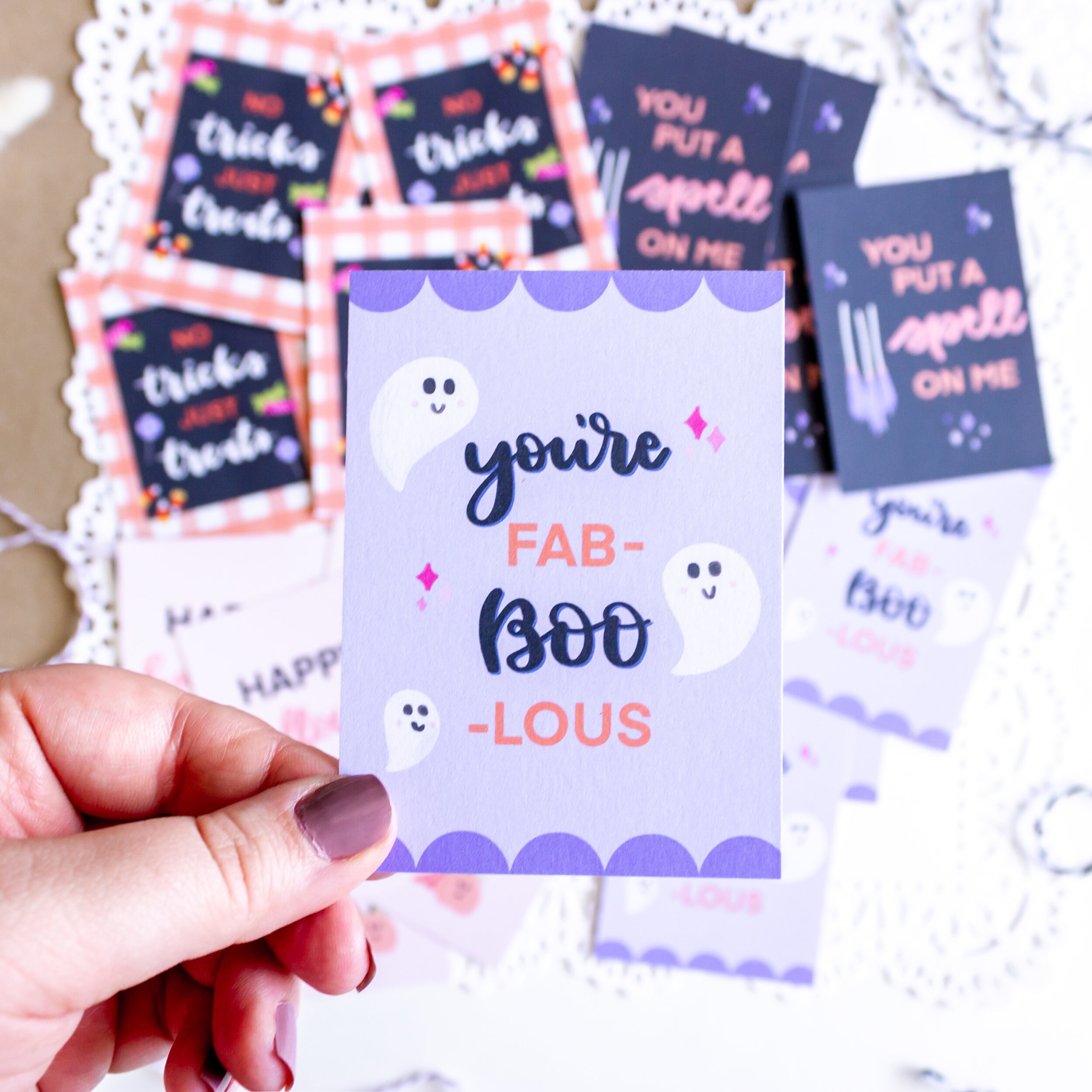Halloween Gift Tags DIGITAL DOWNLOAD, Fab-boo-lous Gift Tags, Printable ...
