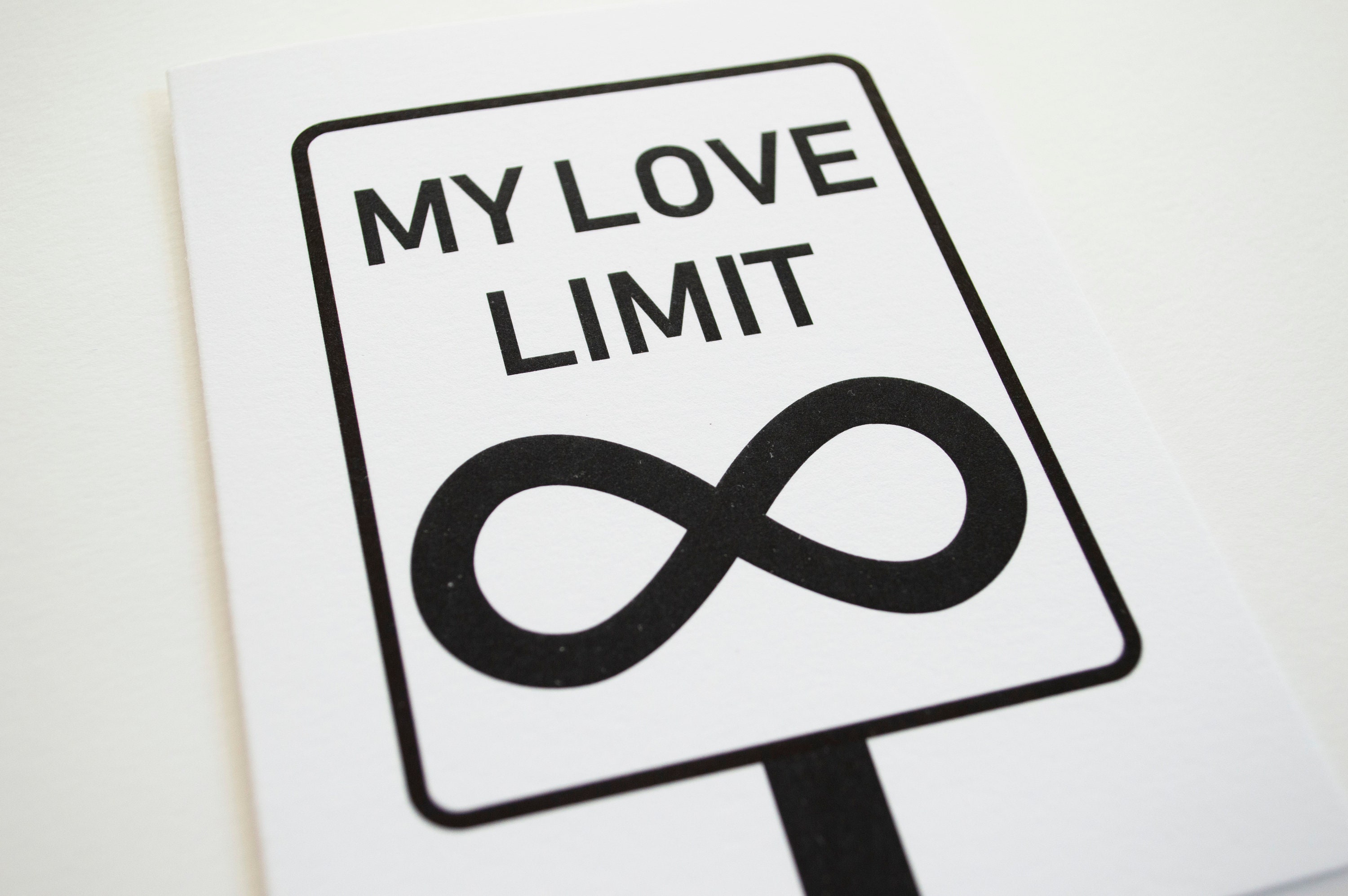 My Love is Infinite Greeting Card - Etsy
