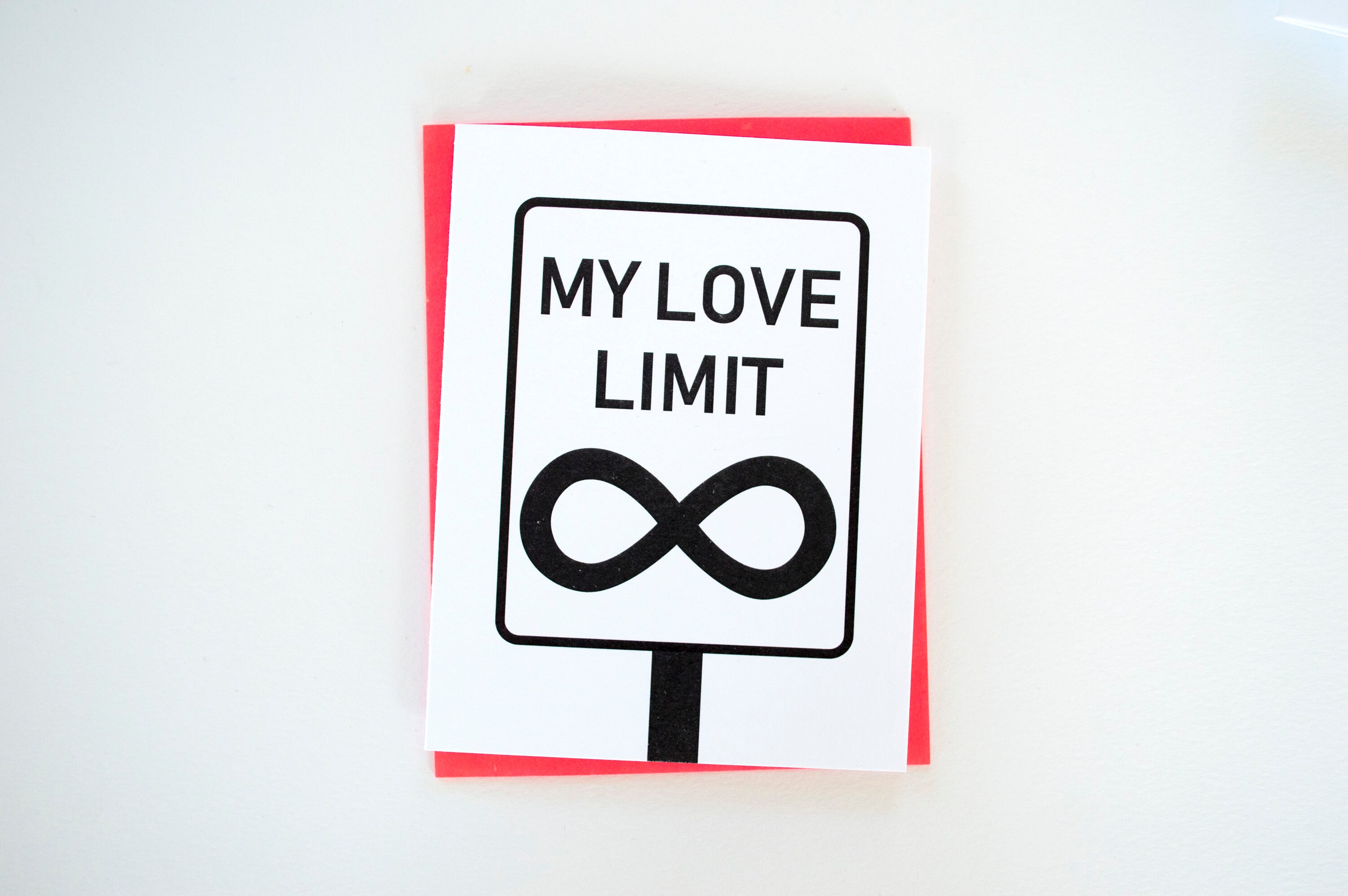 My Love is Infinite Greeting Card - Etsy