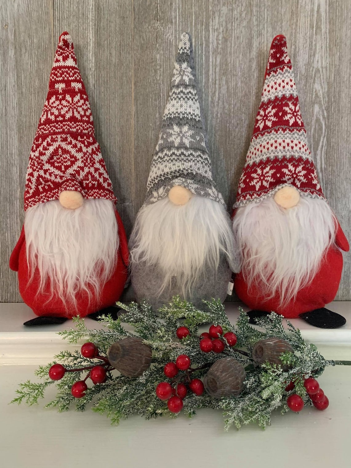 Gnomes Centerpieceschristmas Gnomes Table Decorsweater - Etsy