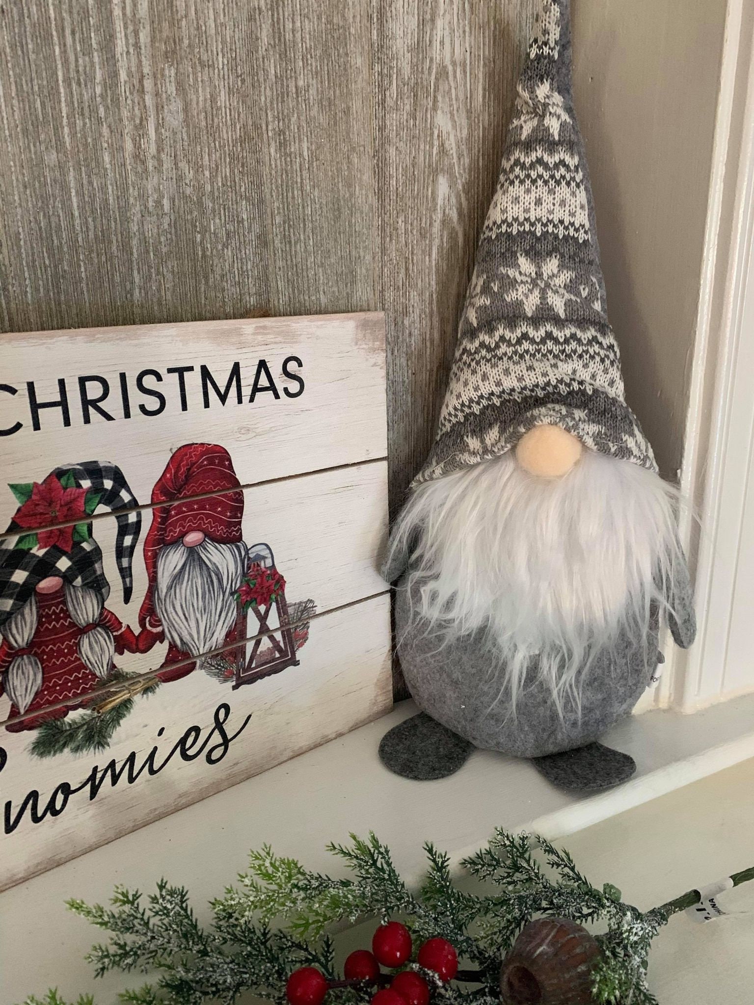 Gnomes Centerpieceschristmas Gnomes Table Decorsweater | Etsy