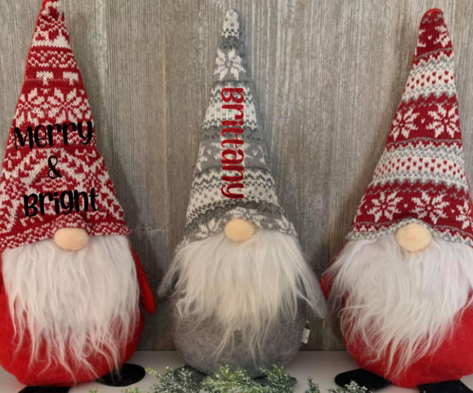 Gnomes Centerpieceschristmas Gnomes Table Decorsweater - Etsy