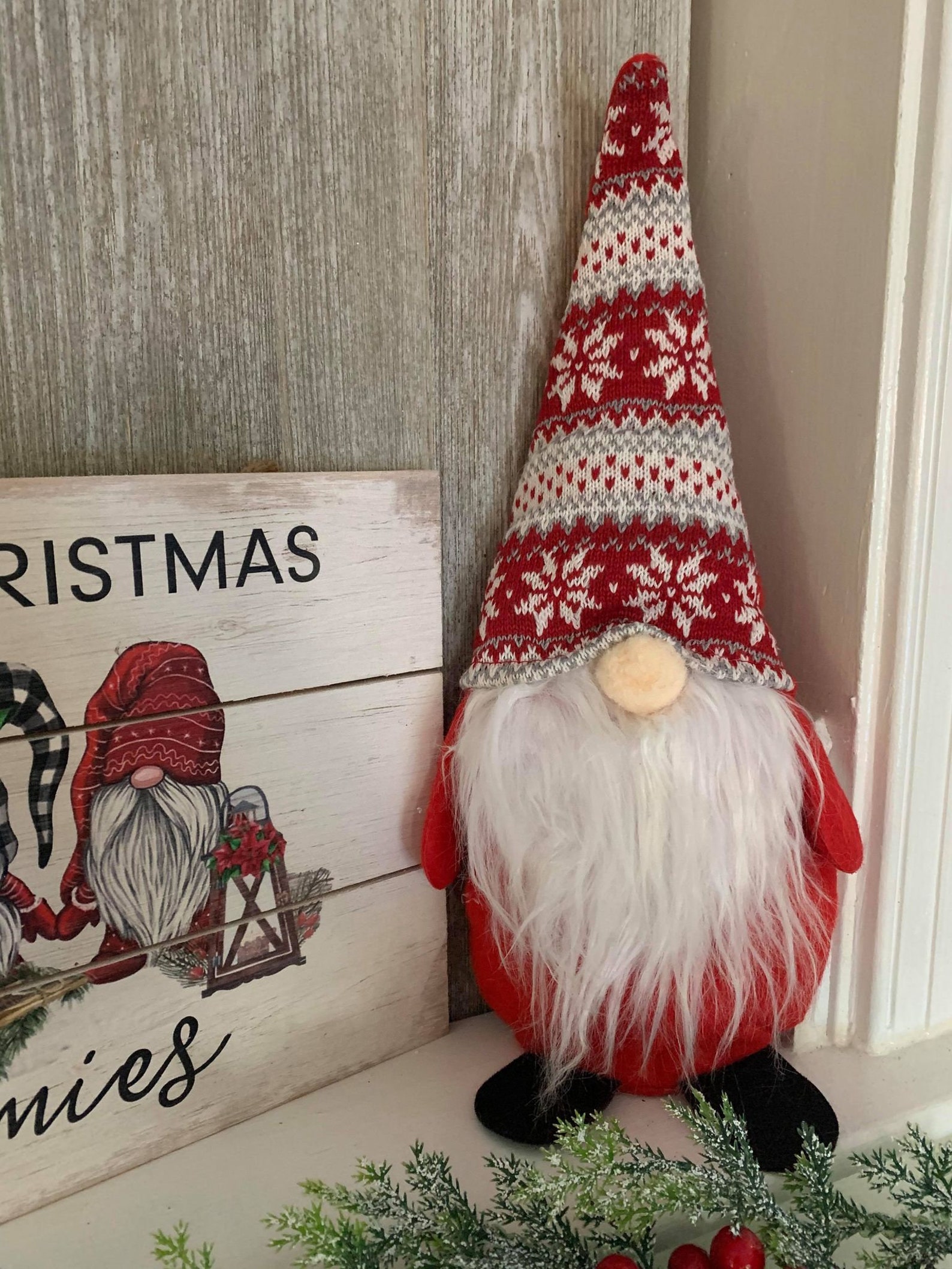 Gnomes Centerpieceschristmas Gnomes Table Decorsweater - Etsy