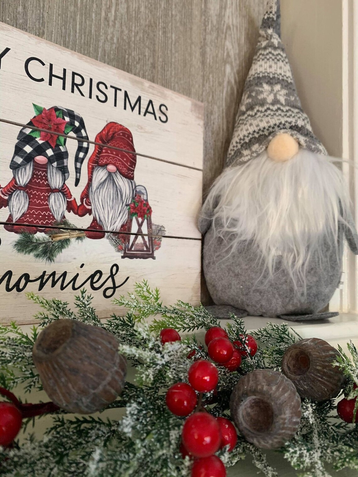 Gnomes Centerpieceschristmas Gnomes Table Decorsweater - Etsy