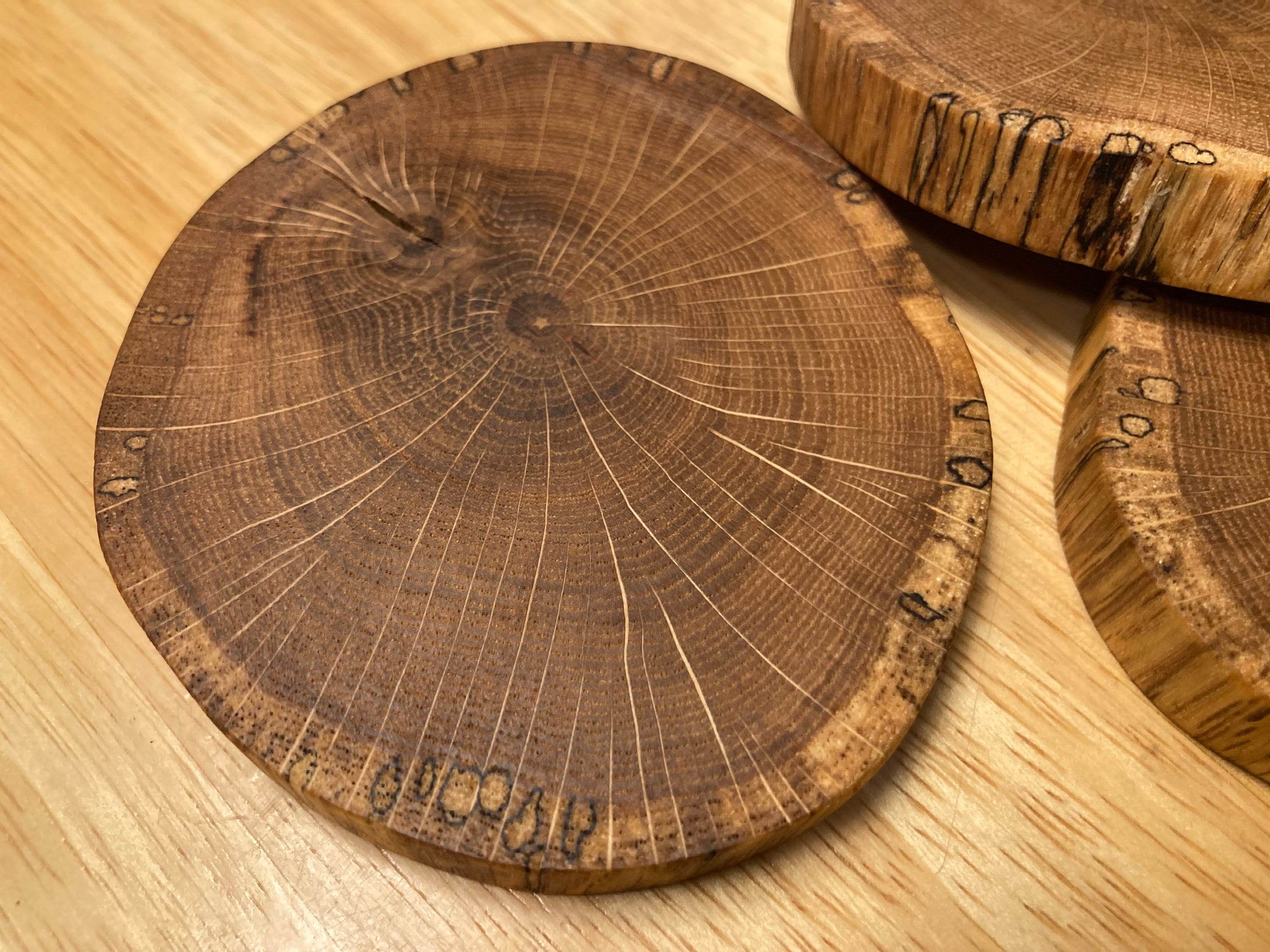 Wooden Coaster, Reclaimed Wood, Rustic Coasters, Rustic Log, Log ...