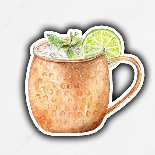Moscow Mule Sticker Signature Drink Sticker Signature - Etsy