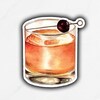 Dirty Martini Sticker, Vodka Martini Sticker, Martini With Olives ...