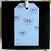 Multi Blue Bows Gift Tag, Personalized Gift Tag, Coquette Bow, Blue ...