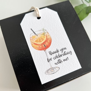 Aperol Spritz Gift Tag, Personalized Gift Tag, Thank You for ...