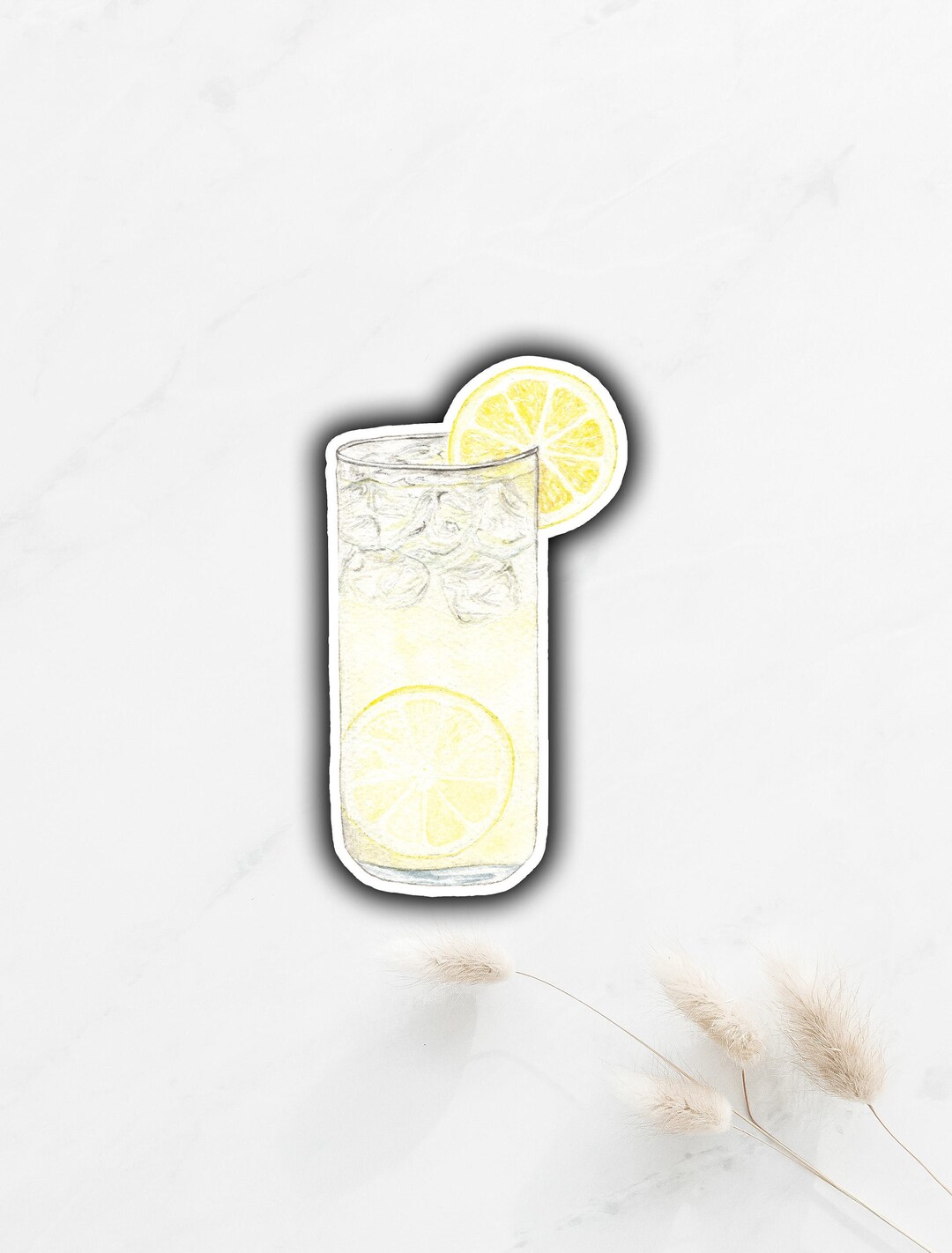 Lemonade Sticker, Lemonade Vinyl Sticker, Lemon Cocktail Sticker, Vodka ...