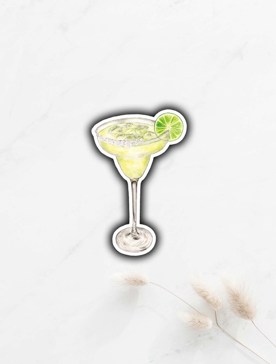 Margarita Sticker Tequila Cocktail Sticker Signature Drink - Etsy