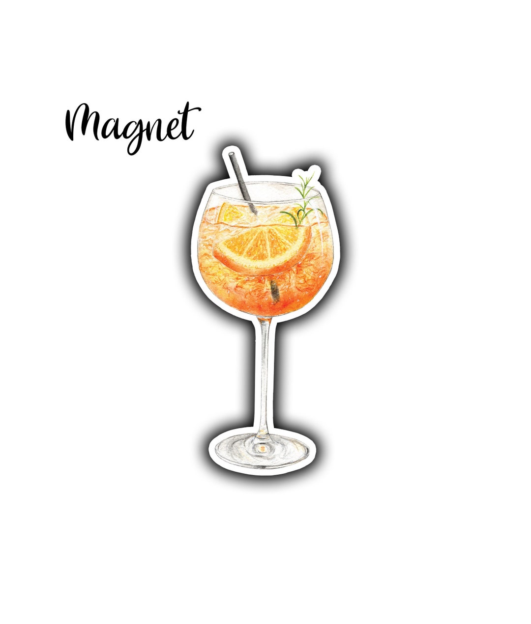 Aperol Spritz Magnet, Cocktail Fridge Magnet, Cruise Door Magnet ...