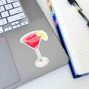 Raspberry Lemon Drop Sticker, Signature Drink Sticker, DIY Wedding Bar ...