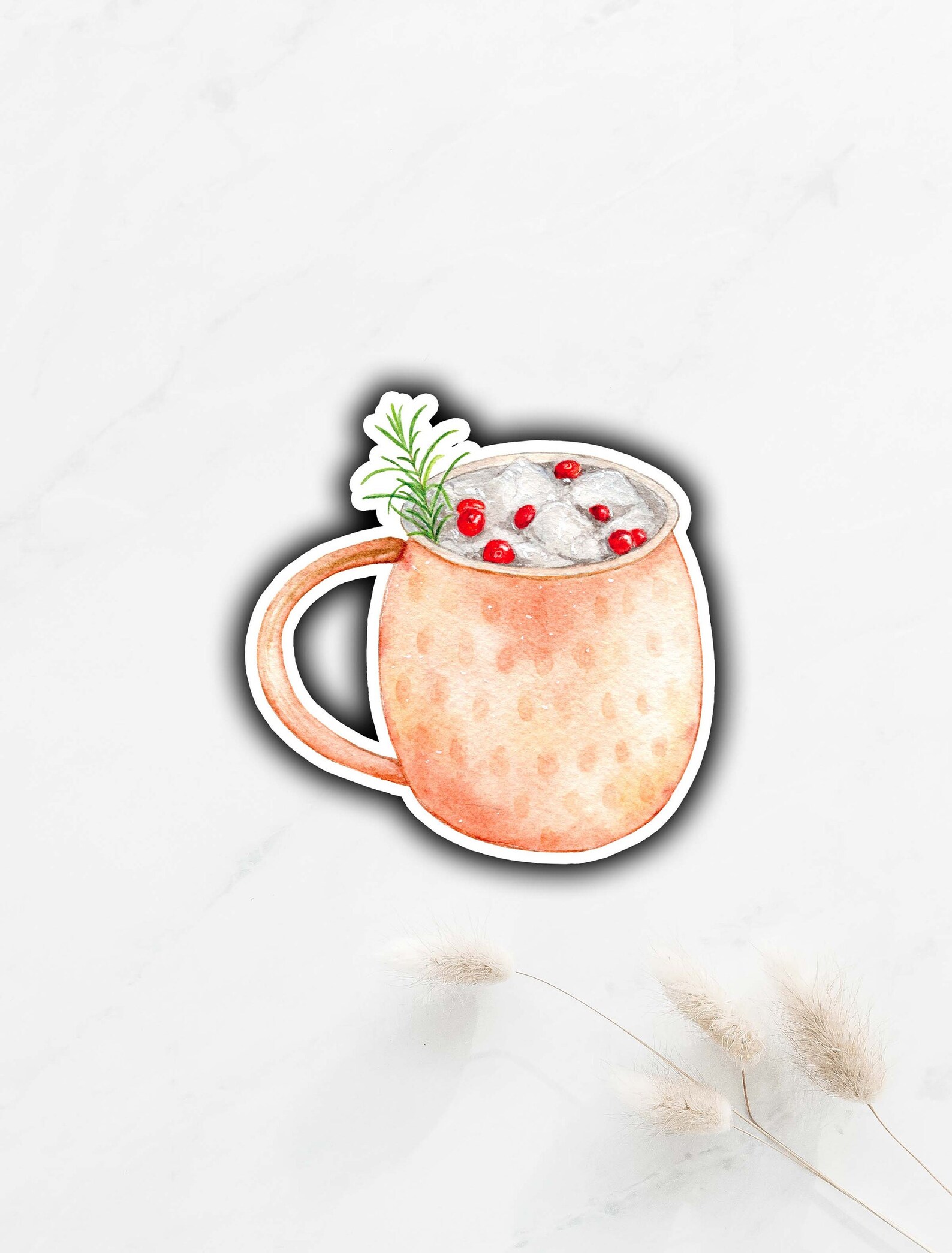 Cranberry Moscow Mule Sticker, Signature Drink Sticker, Signature ...