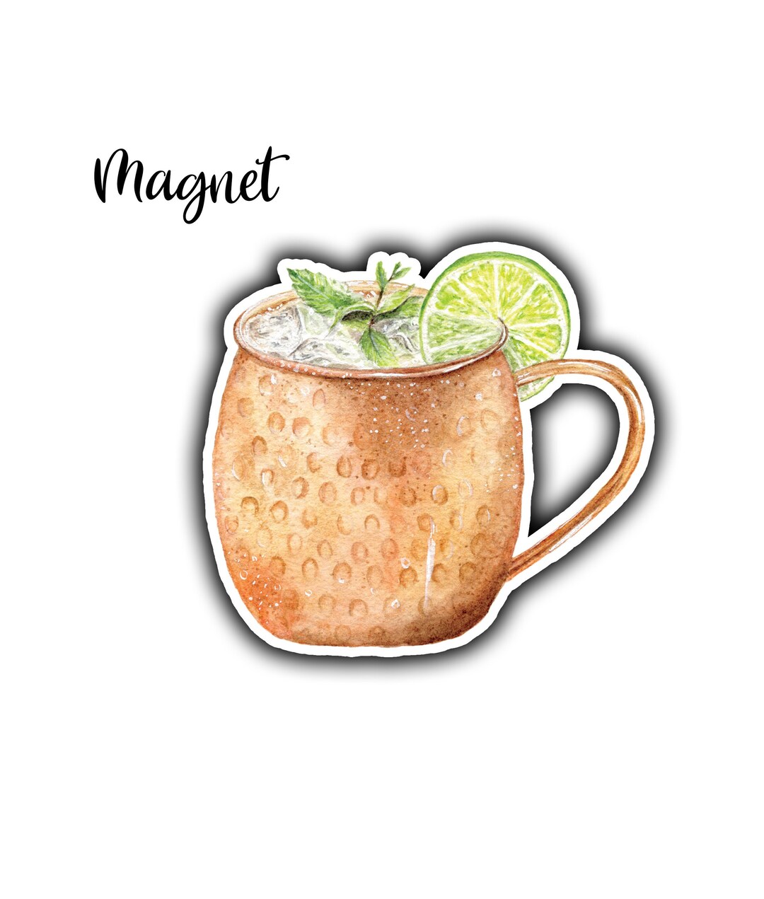 Moscow Mule Magnet, Cocktail Fridge Magnet, Cruise Door Magnet ...