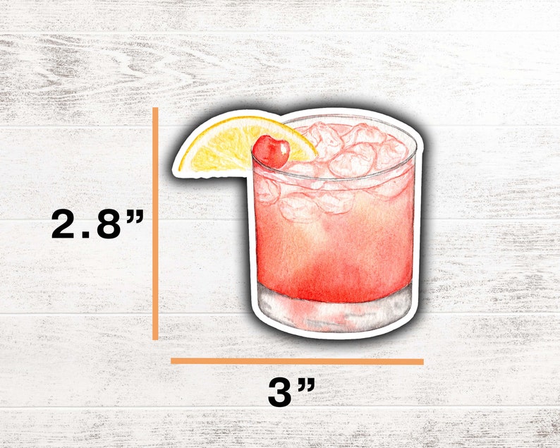 Rum Punch Sticker Rum Runner Sticker Signature Drink - Etsy