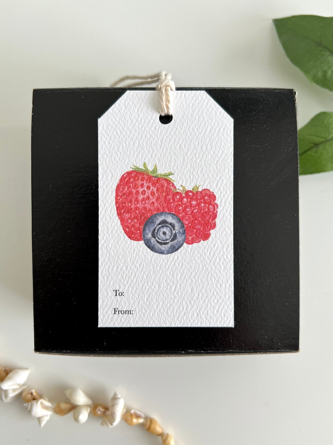 Berries Gift Tag, Strawberry, Raspberry, Blueberry Gift Tag ...