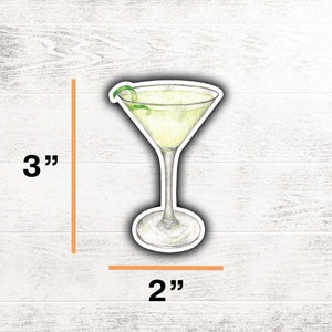 Last Word Cocktail Sticker, Gin Cocktail Sticker, Signature Drink ...