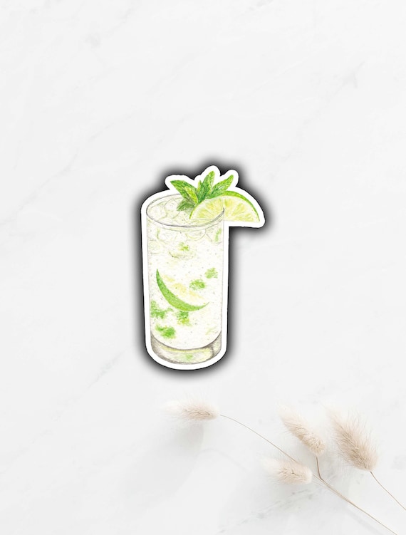 Mojito Sticker Signature Drink Sticker DIY Wedding Bar Sign - Etsy