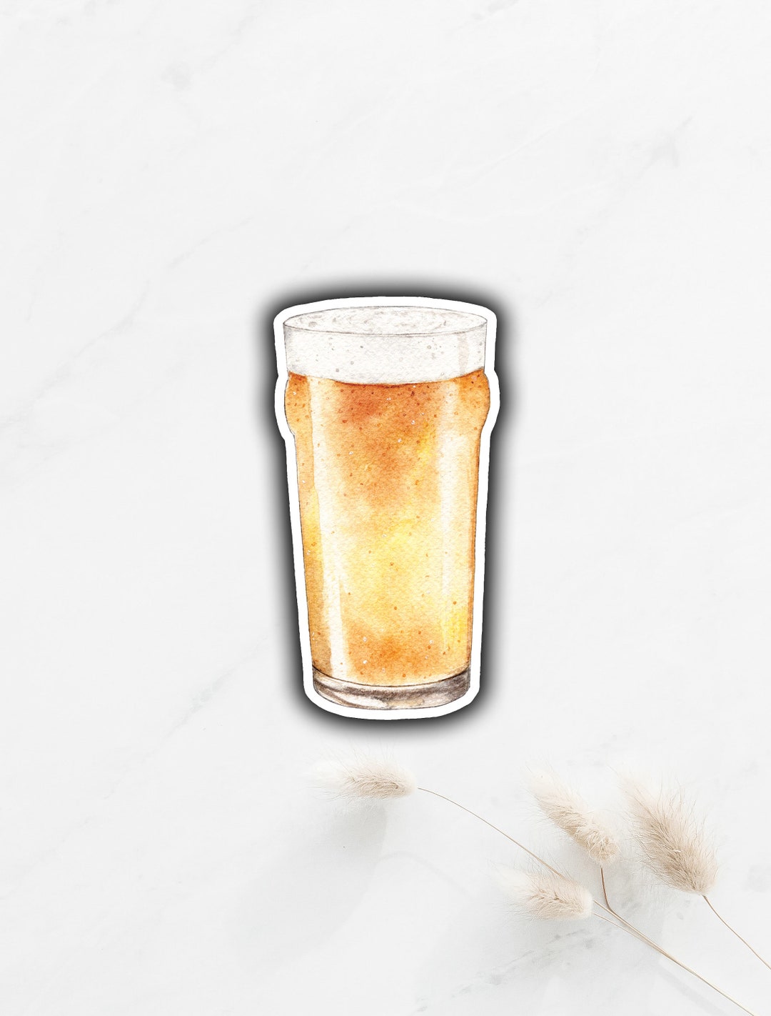 Beer Sticker, Beer Vinyl Sticker, Signature Drink Sticker, DIY Wedding ...