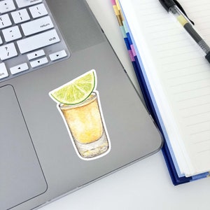 Tequila Shot Sticker, Tequila Cocktail Sticker, Signature Drink Sticker ...