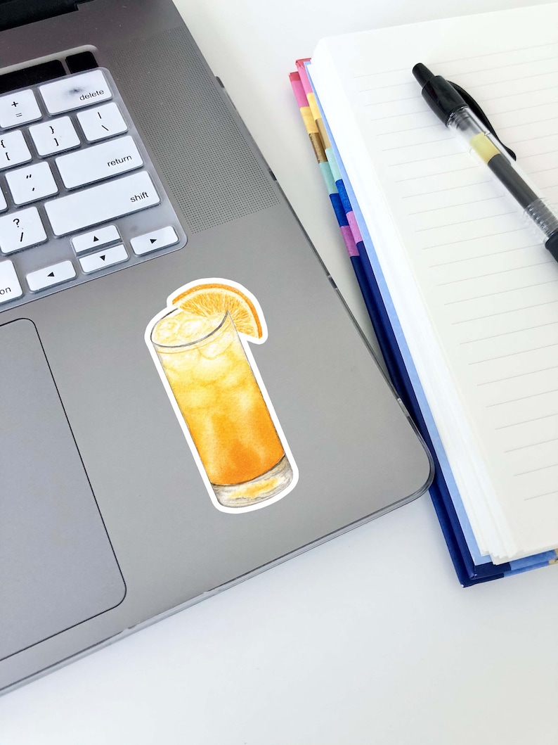 Vodka Orange Cocktail Sticker, Signature Drink Sticker, Signature ...