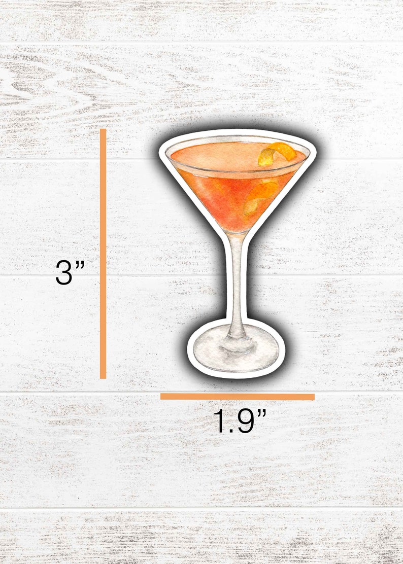 El Presidente Cocktail Sticker, DIY Wedding Bar Sign, Signature Drink ...