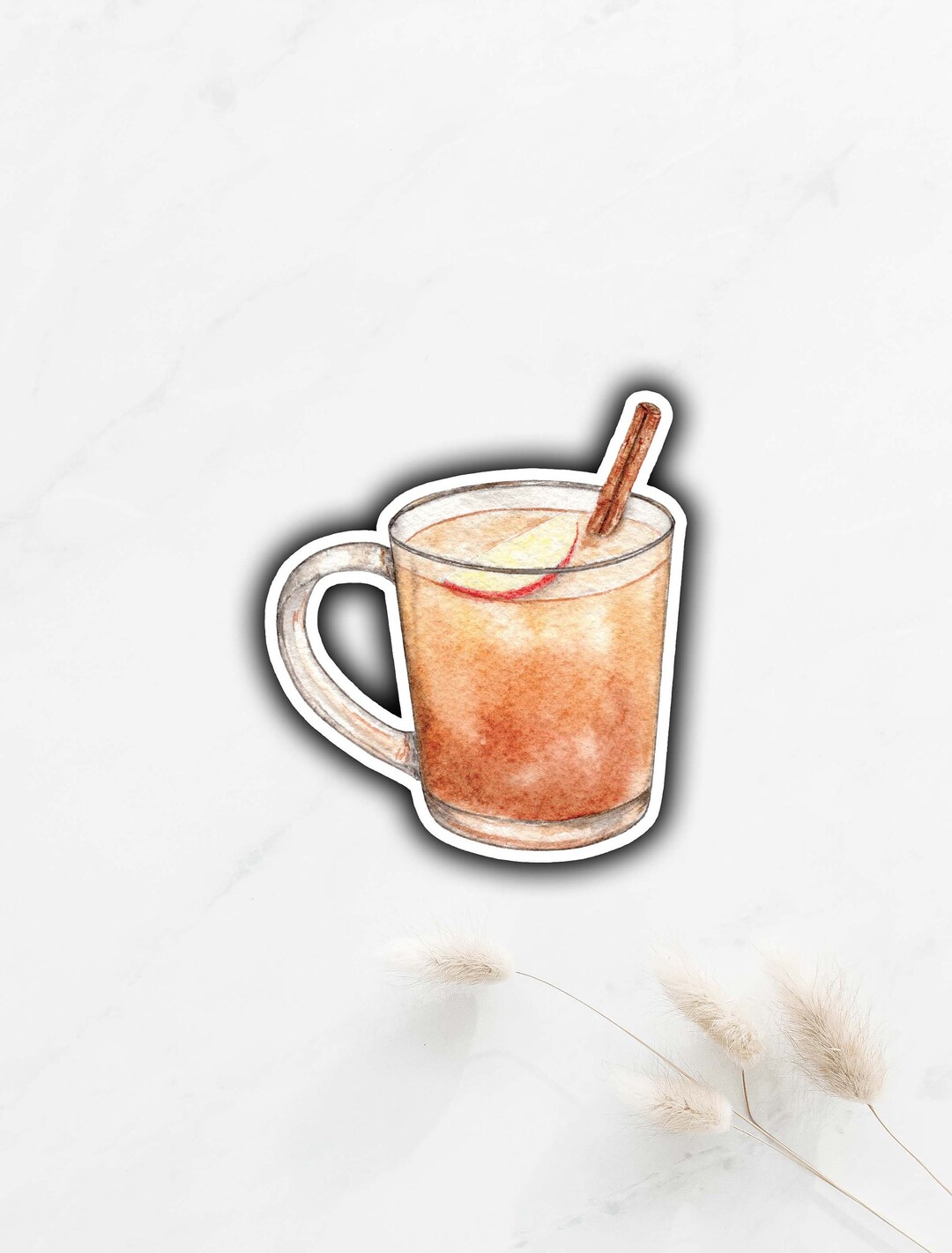 Hot Apple Cider Sticker, Spiked Apple Cider Cocktail Sticker, Signature ...