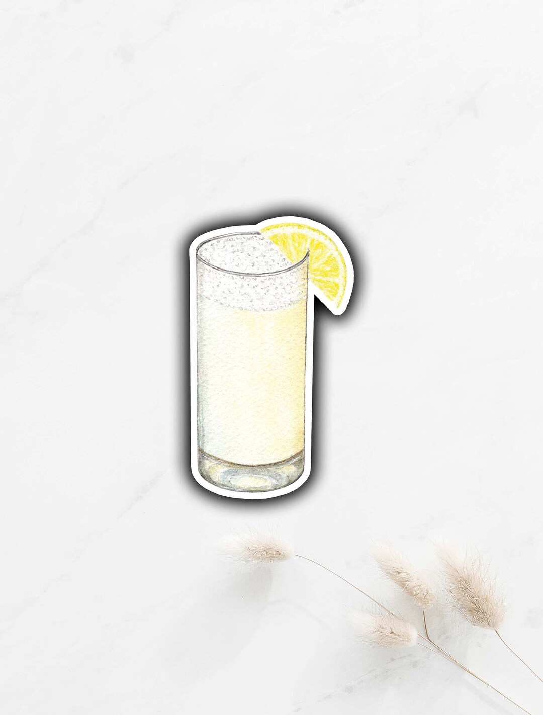 Gin Fizz Sticker, Gin Cocktail Sticker, Signature Drink Sticker, DIY ...