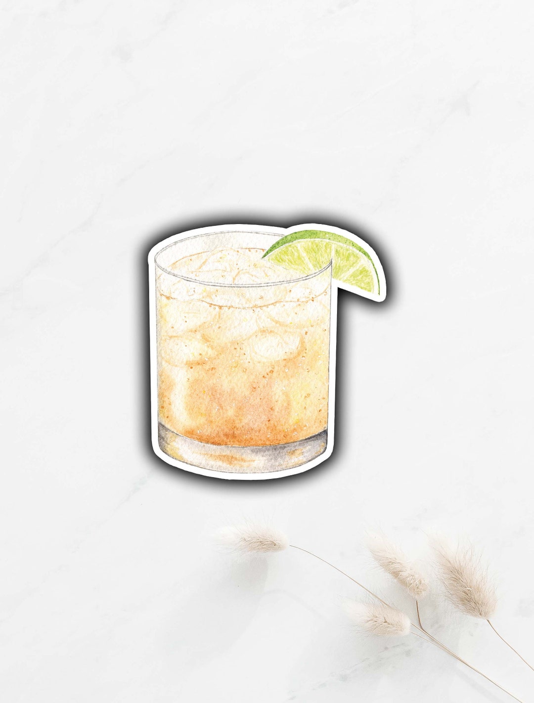 Whiskey Ginger Ale Sticker, Signature Drink Sticker, Signature Cocktail ...