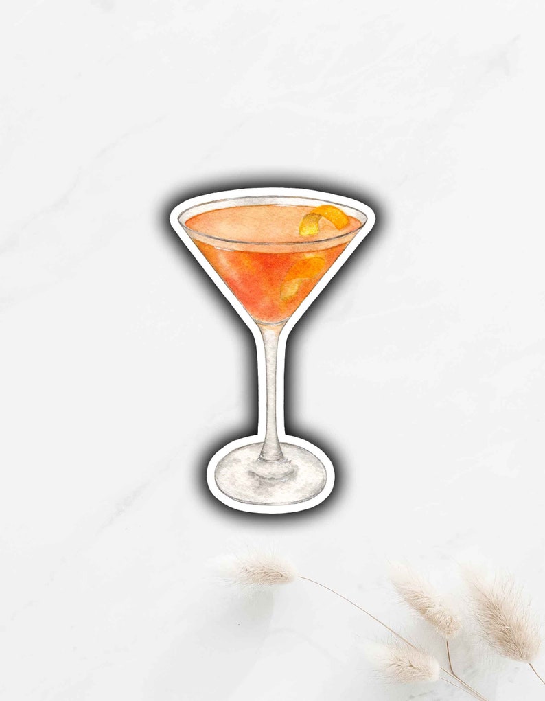 El Presidente Cocktail Sticker, DIY Wedding Bar Sign, Signature Drink ...
