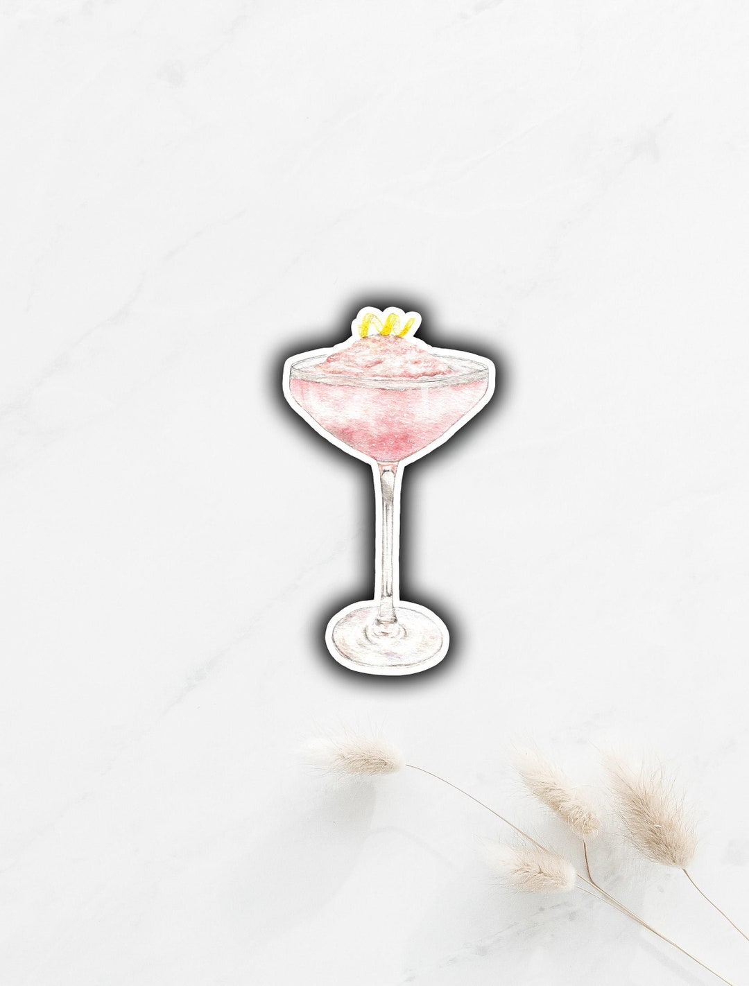 Frosé Sticker, Rosé Cocktail Sticker, Signature Drink Sticker, DIY ...