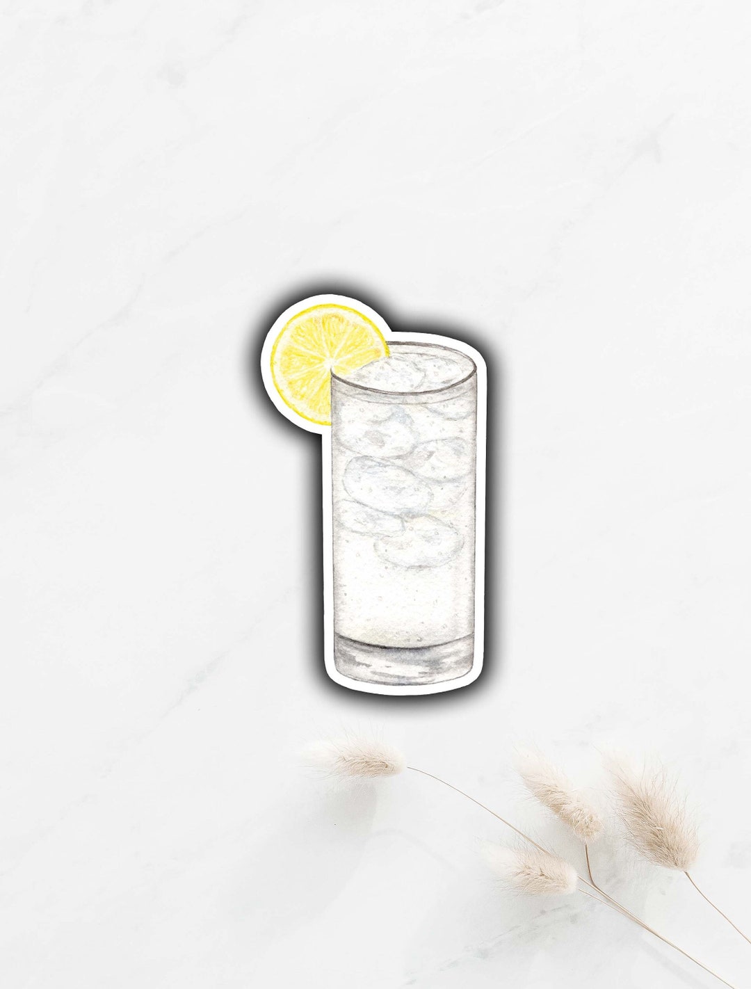 Tom Collins Sticker Gin and Soda Sticker Signature Drink - Etsy