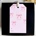 Multi Pink Bows Gift Tag, Personalized Gift Tag, Coquette Bow, Pink ...