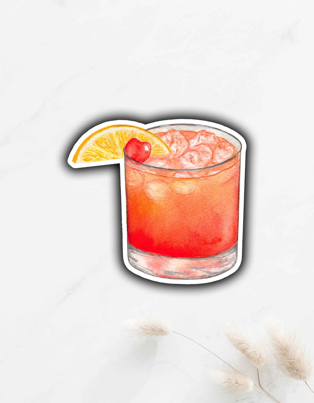 Rum Punch Sticker, Rum Runner Sticker, Signature Drink Sticker, DIY ...