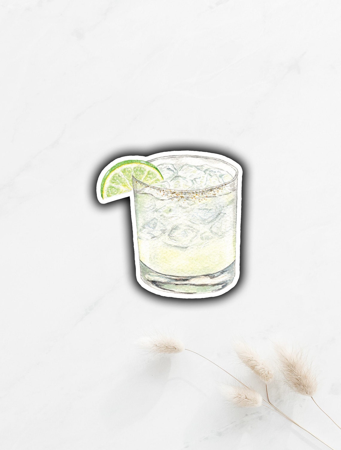 Spicy Margarita Sticker Tequila Cocktail Sticker Signature - Etsy