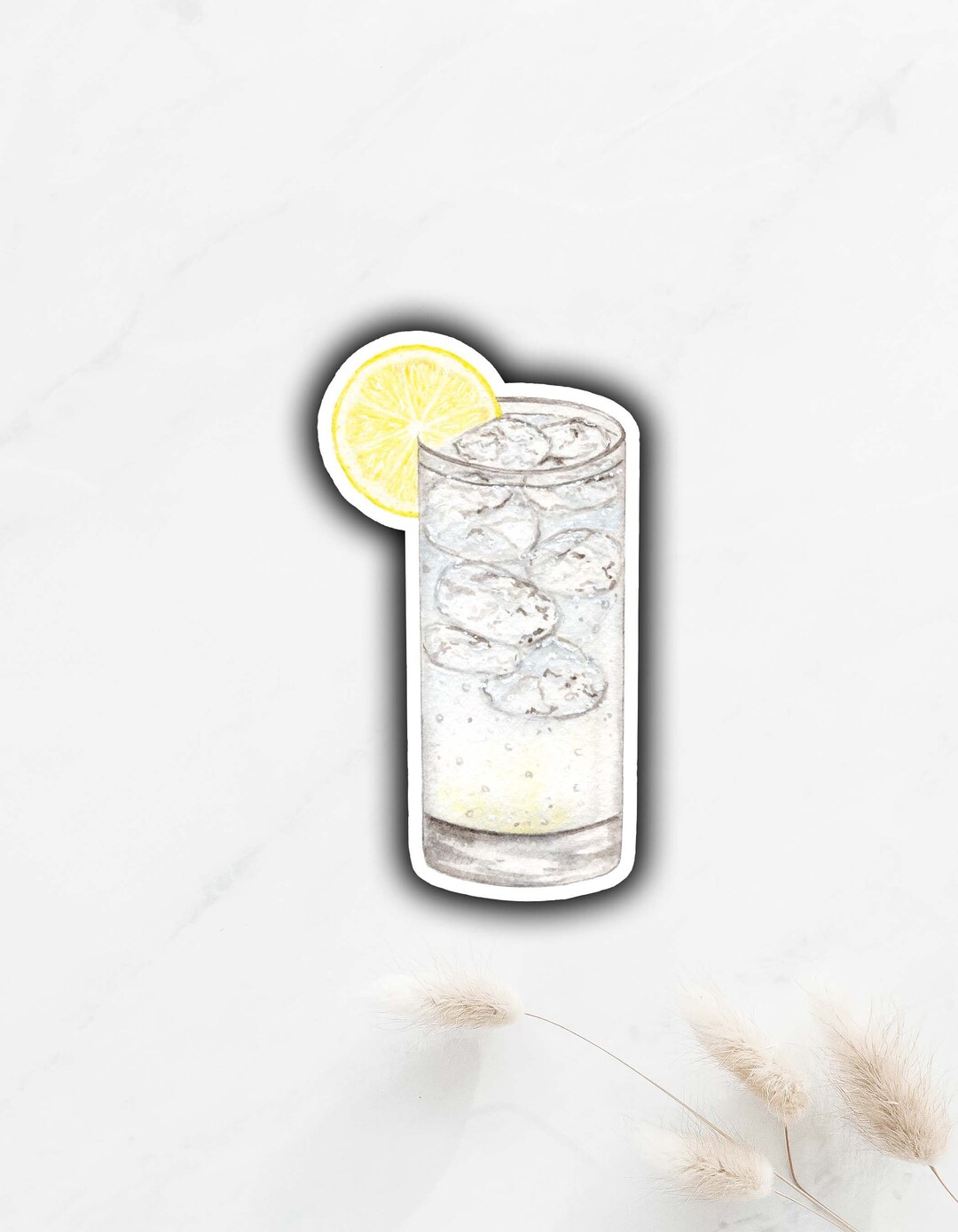 Tom Collins Sticker, Gin and Soda Sticker, Signature Drink Sticker, DIY ...