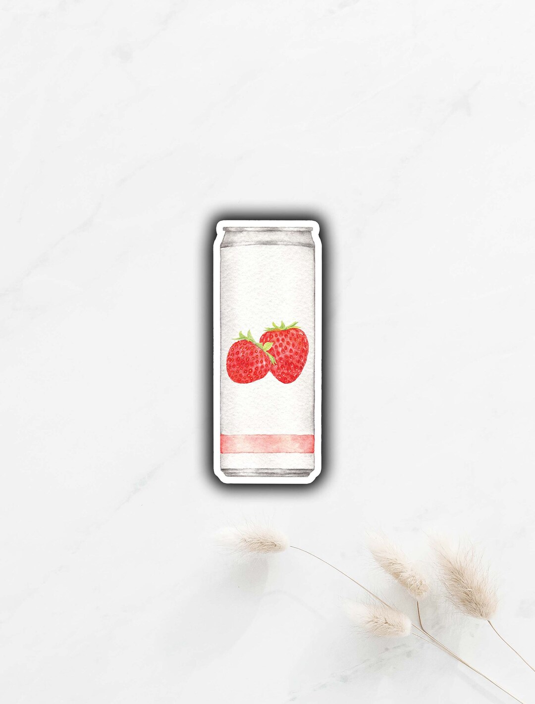 Strawberry Hard Seltzer Sticker, Signature Drink Sticker, DIY Wedding ...