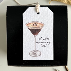 Espresso Martini Gift Tag, Personalized Gift Tag, A Gift to Espresso My ...