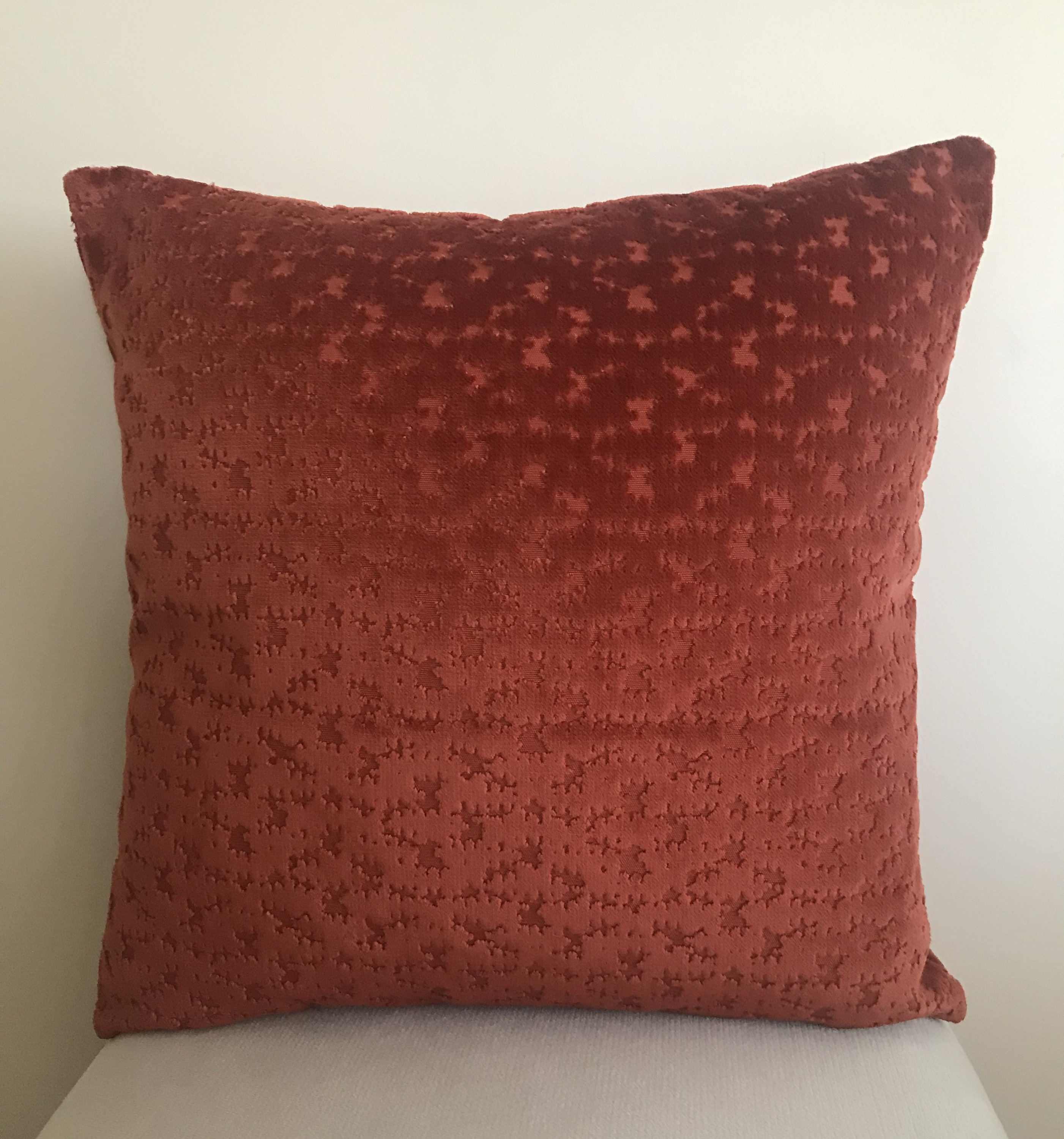 Brick Color Pillow Cover Velvet Pillow All Size Pillows Custom | Etsy