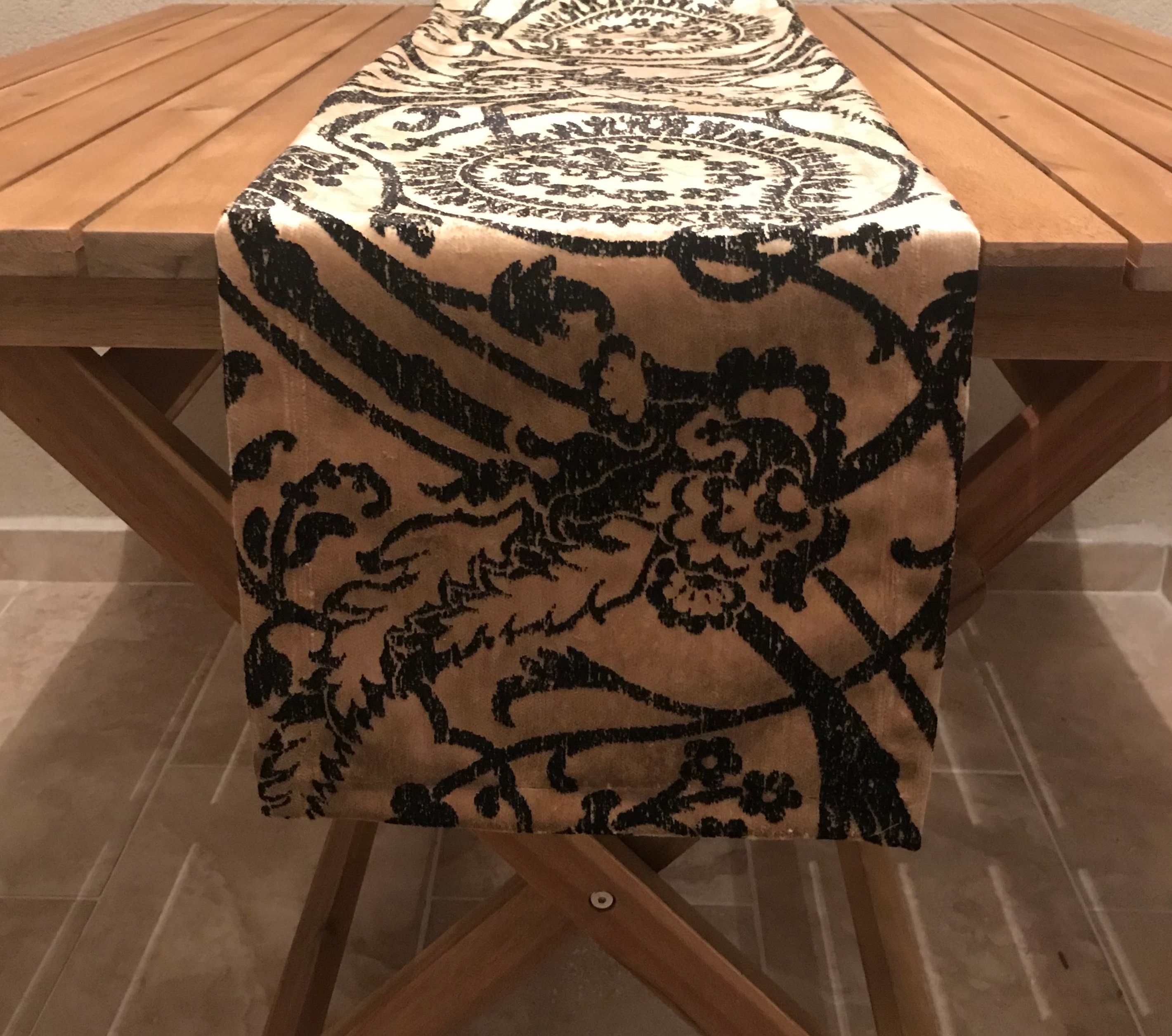 Gold Velvet runner Beautiful table runners for you high | Etsy