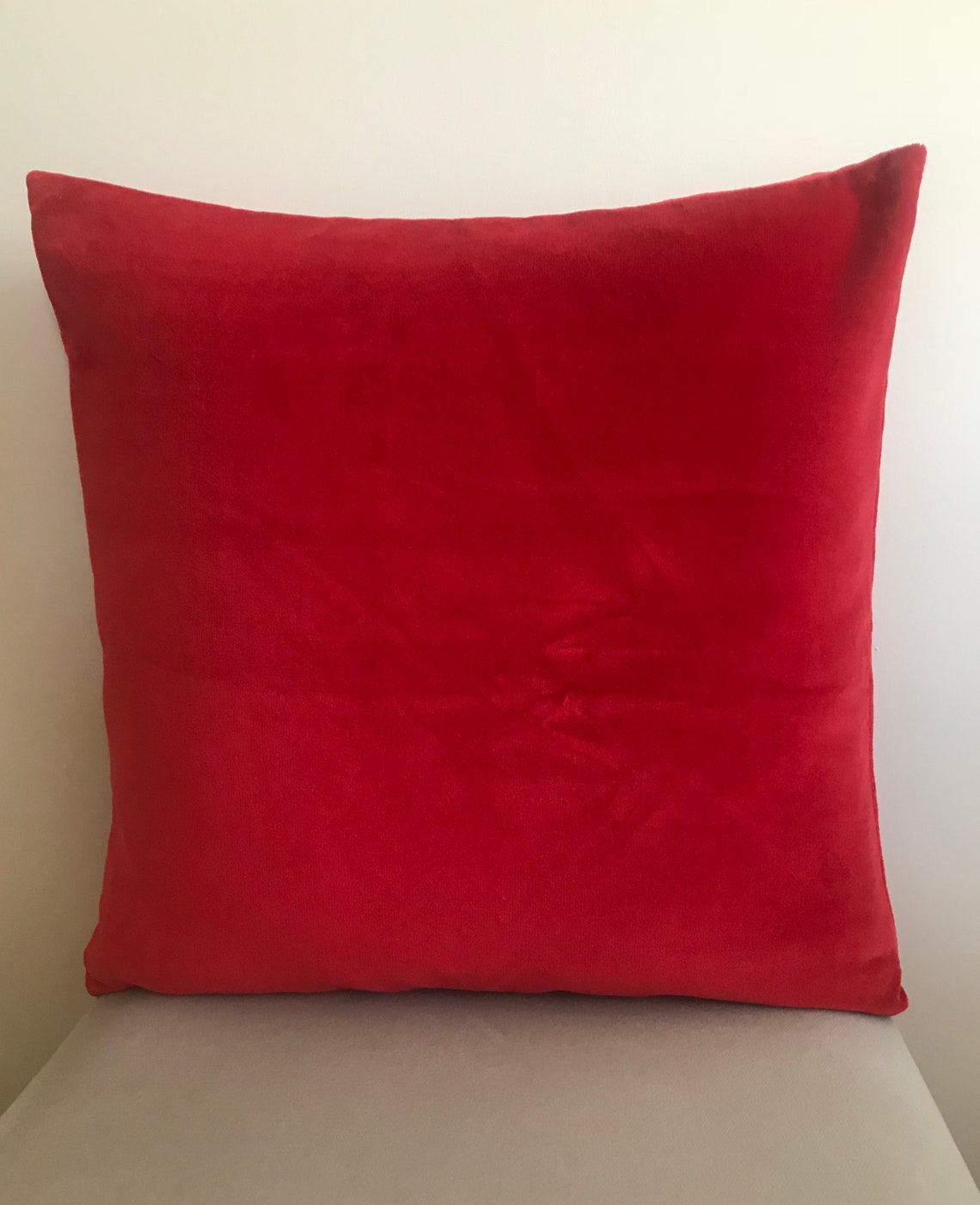 Red Pillow Cover Velvet Pillow All Size Pillows Custom Made | Etsy