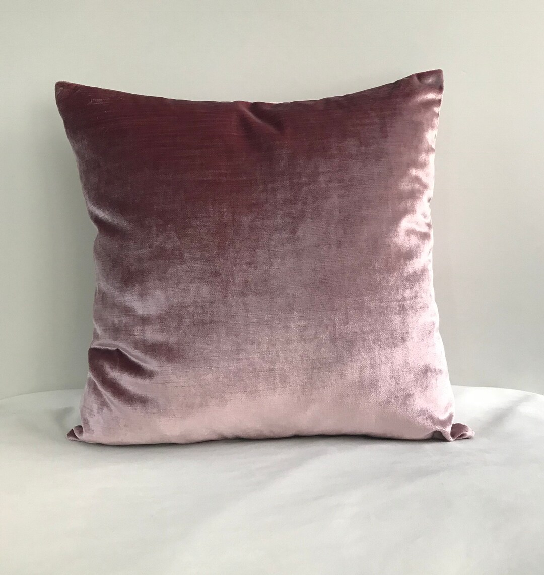 Blush Pink Pillow Cover Velvet Pillow All Size Pillows Custom - Etsy