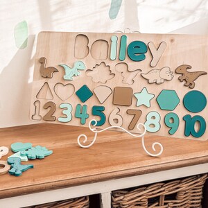 Personalized Dinosaur Name Puzzle Laser Cut File, SVG Laser Files Name ...