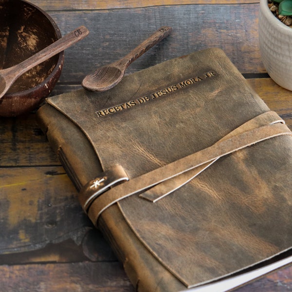 Leather Recipe Book - Etsy