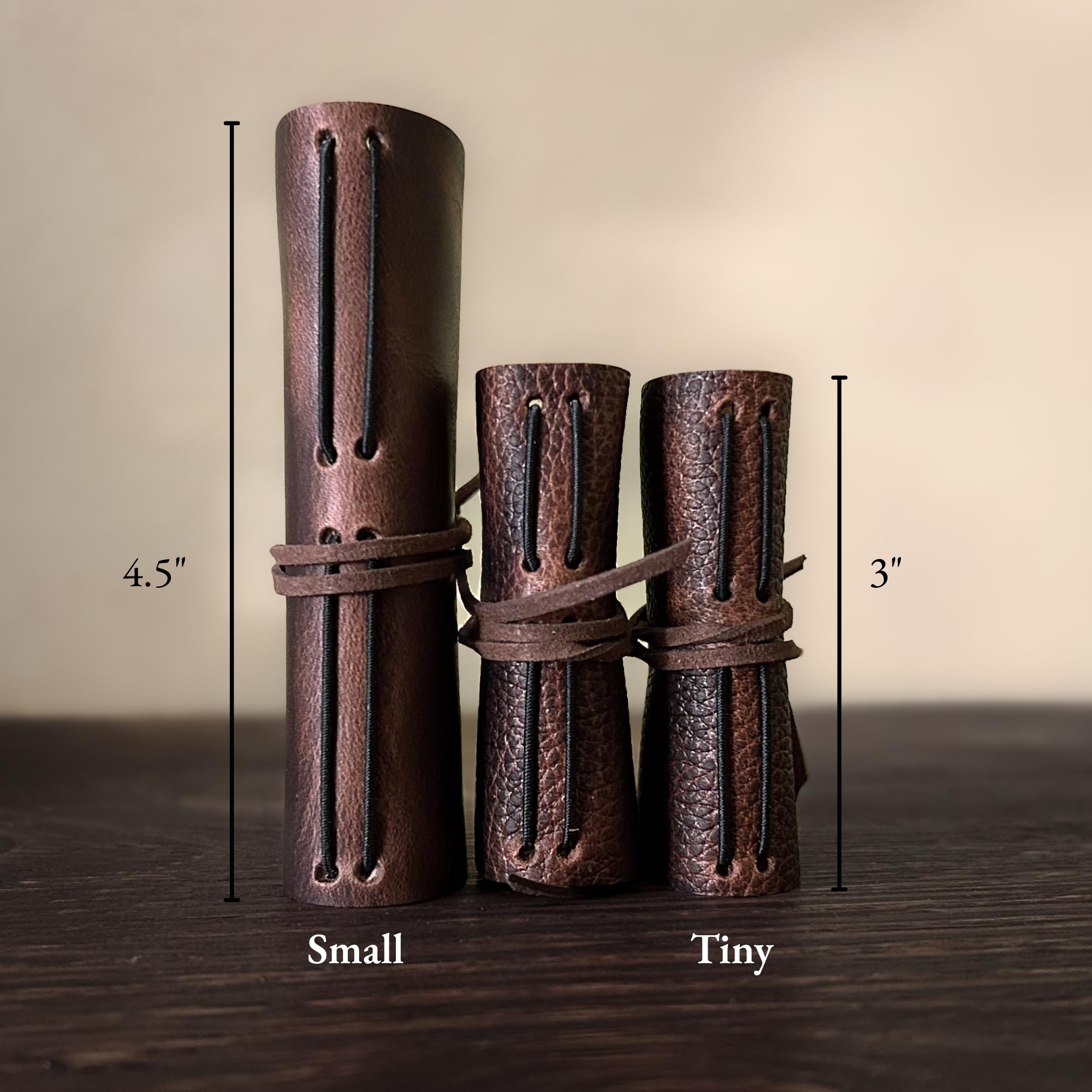 Personalized Small Leather Refillable Journal: Rustic Miniature Pocket ...