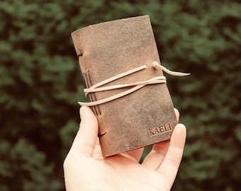 Leather Bound Notebook | Etsy