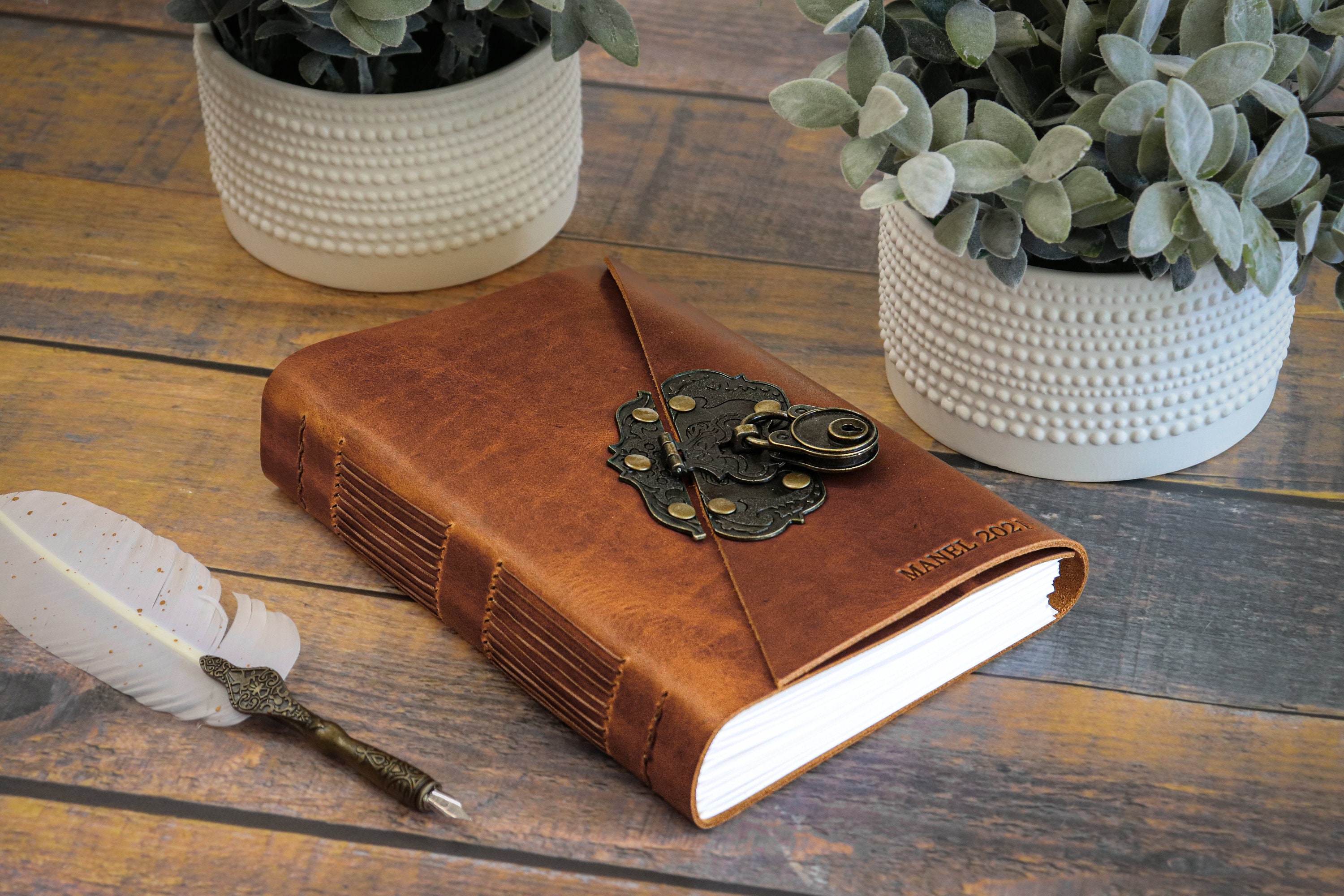 Old Leather Journal Write Down Stories To Tell For Generations With
